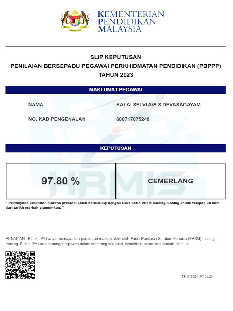 Prestasi 2023 Kalai | PDF