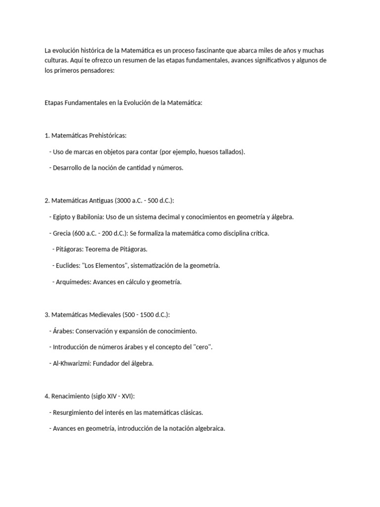 Evolución de Las Matemáticas-Adamnia Devia | PDF | Matemáticas | Geometría