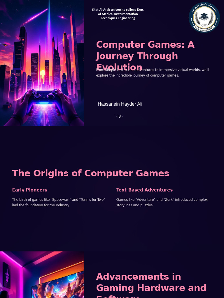 Computer Games Journey | PDF | Video Games | Computer Graphics