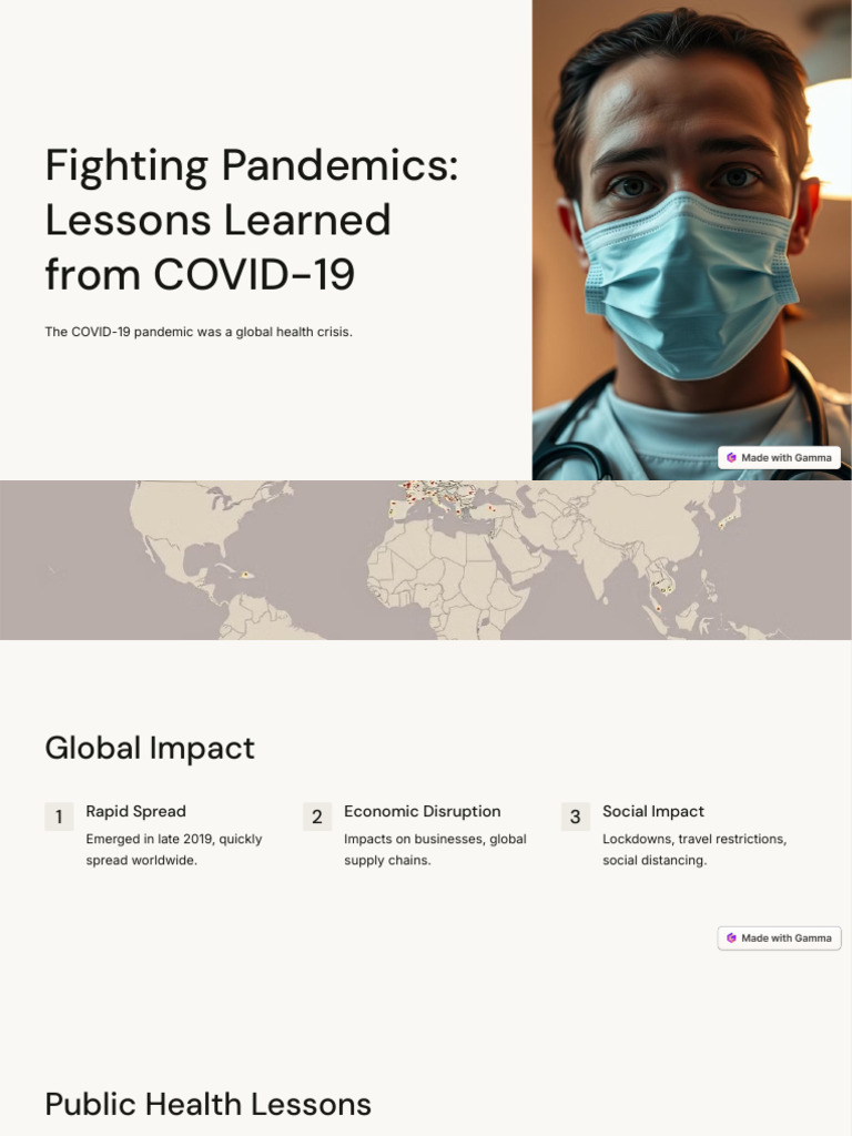 Fighting Pandemics Lessons Learned From COVID 19 | PDF