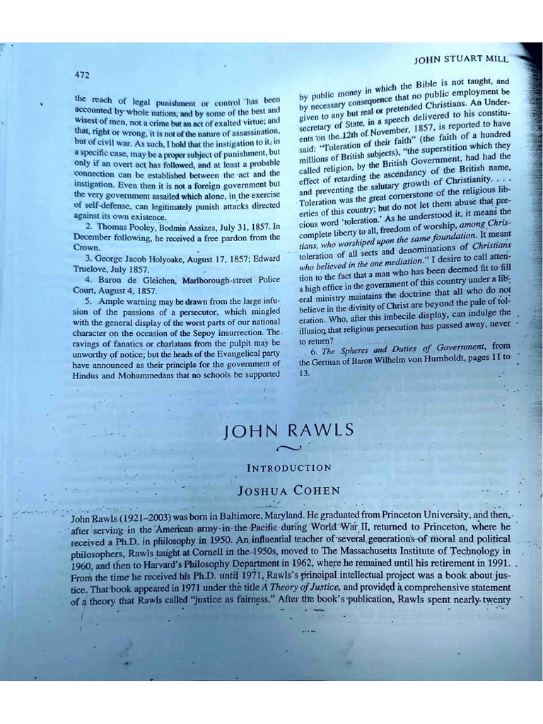 JOHN RAWLS - Theory of Justice | PDF | Liberty | John Rawls