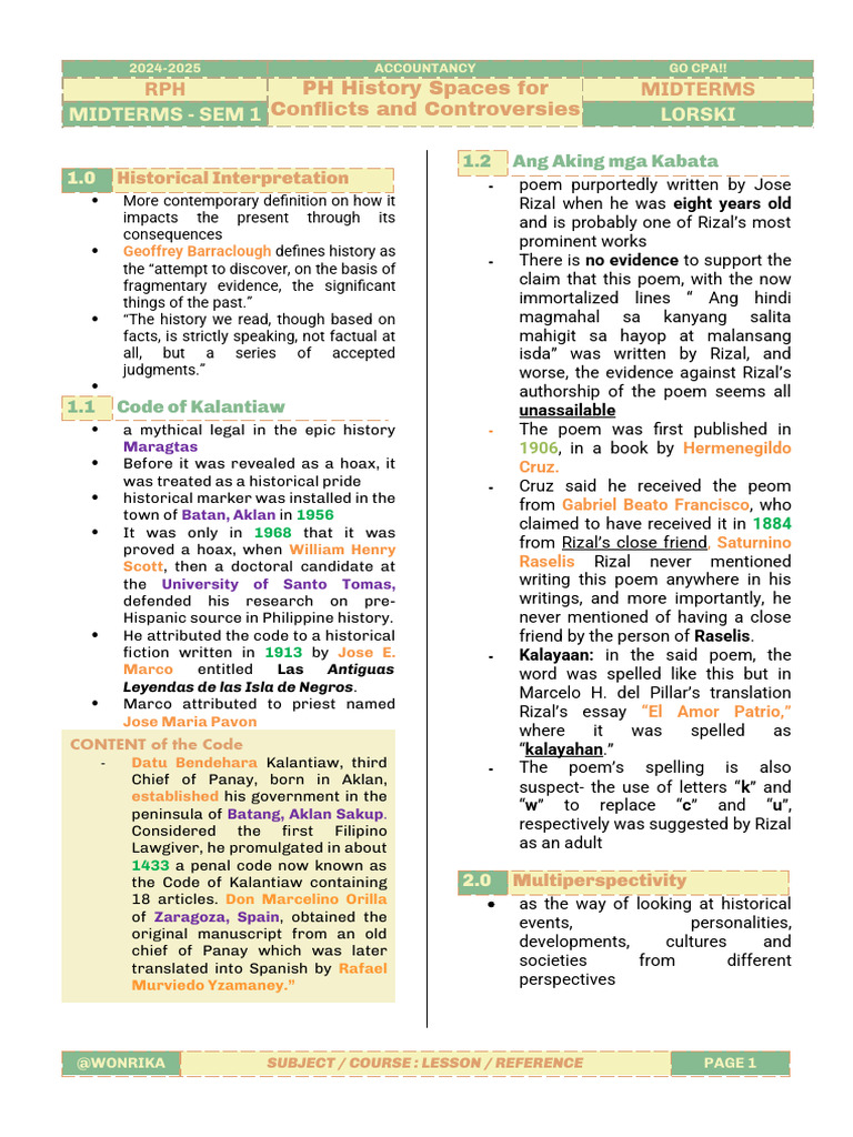 SM1_MD_RPH | PDF | Philippines