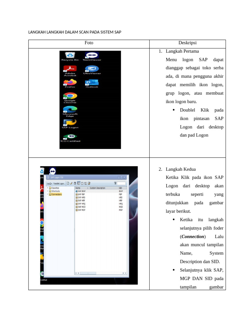 step by step sistem sap | PDF