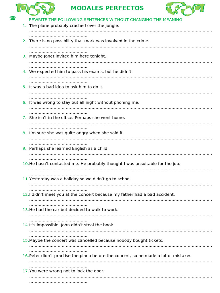 MODALES PERFECTOS | PDF