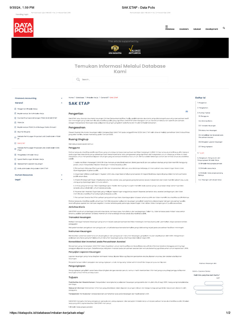 SAK ETAP - Data Polis | PDF