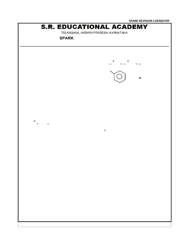 Siit Spark Revision Chemistry Assignment: Topic: Goc | PDF | Chemical ...