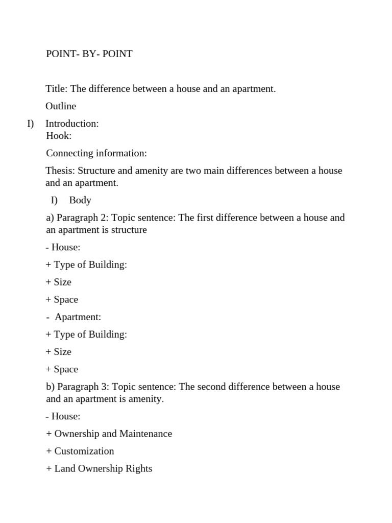 point by point | PDF | Apartment