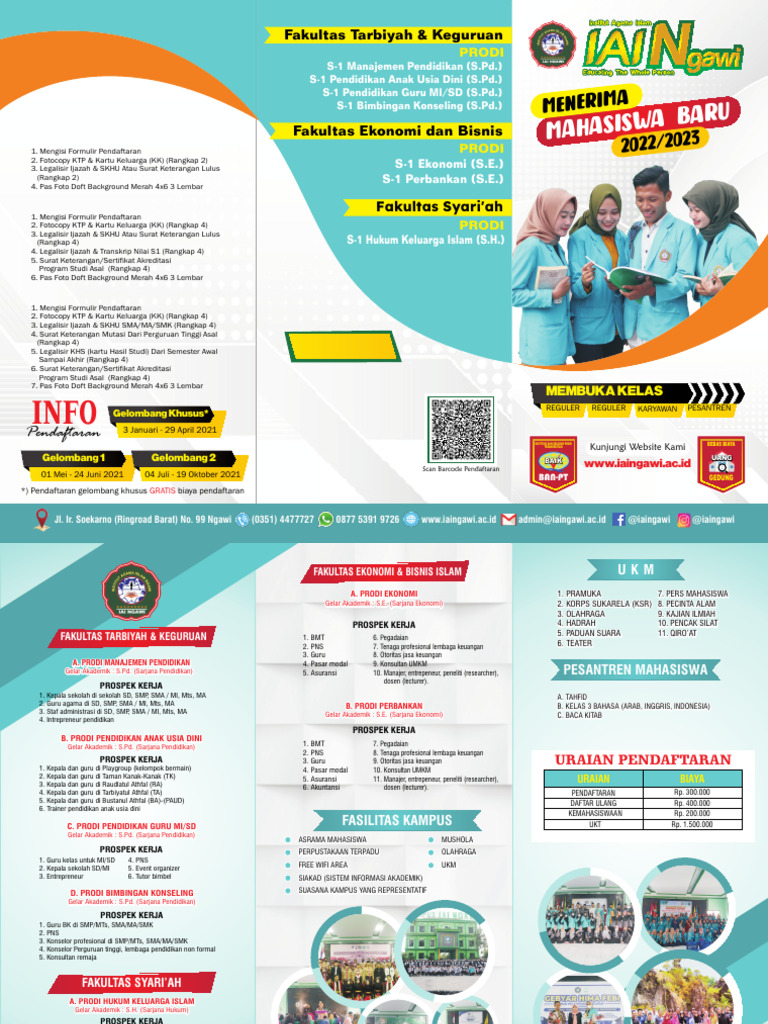 Persyaratan Pendaftaran IAI Ngawi | PDF