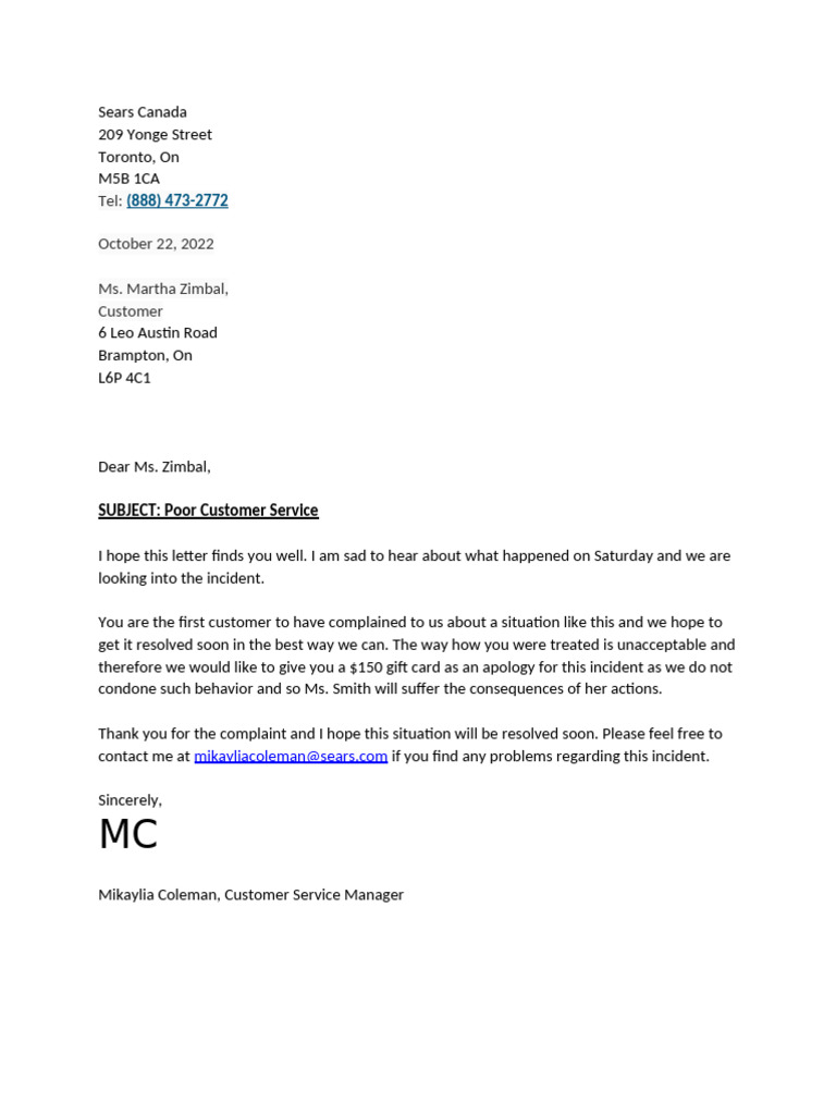 Word Business Letter TEST | PDF