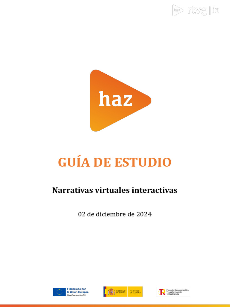 Narrativas Virtuales Interactivas - 150h - Inicio - 02 de Diciembre ...
