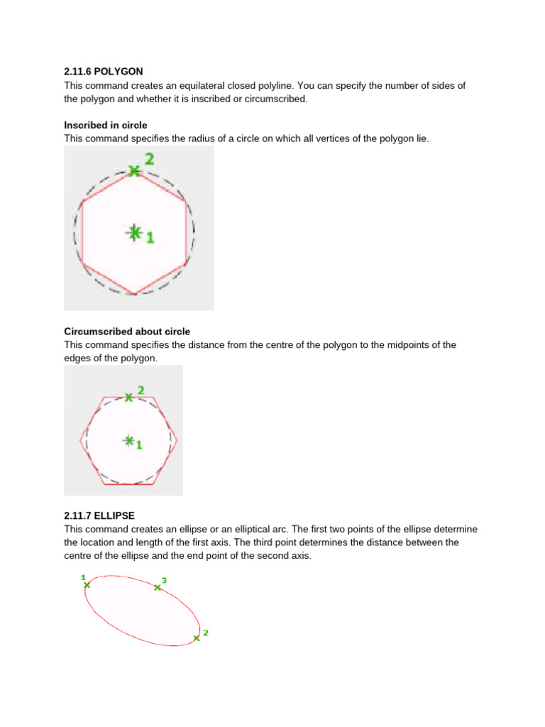 autocad 2d 2 | PDF | Ellipse | Area