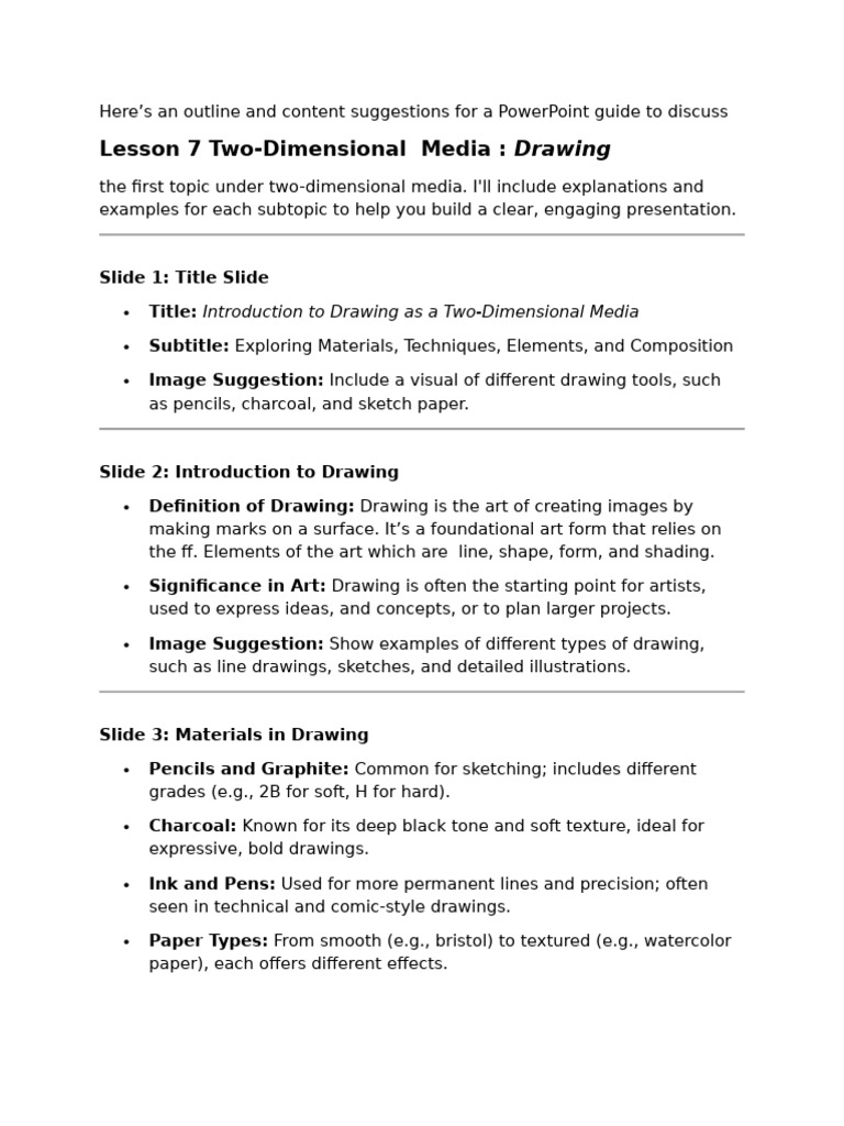 Introduction To Drawing Guide Pdf Drawing Composition Visual Arts