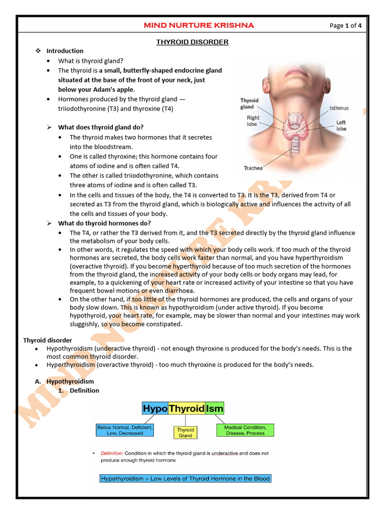 L-2 Thyroid disorder | PDF | Thyroid | Hypothyroidism