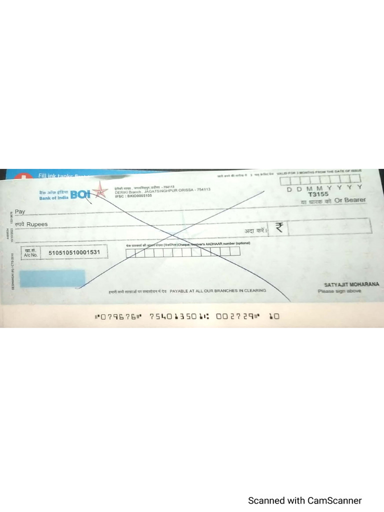 bank cheque | PDF