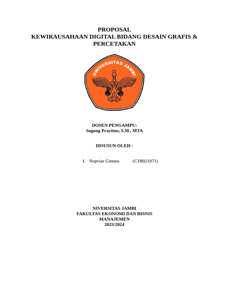 Proposal KWU Digital | PDF