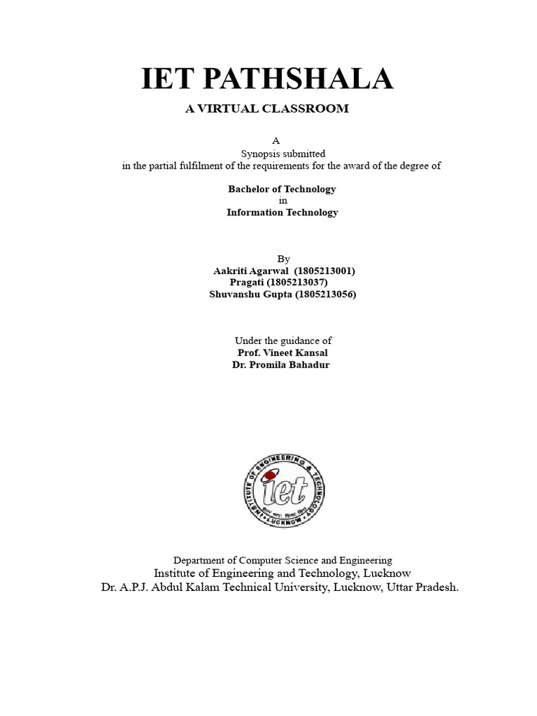 IET PATHSHALA Report | PDF | Software Development Process | Agile ...