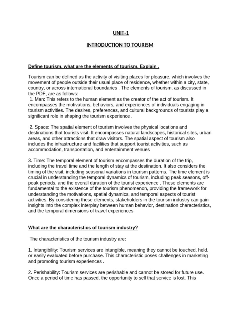 Tourism unit 1 and 2 | PDF | Tourism | Silk Road