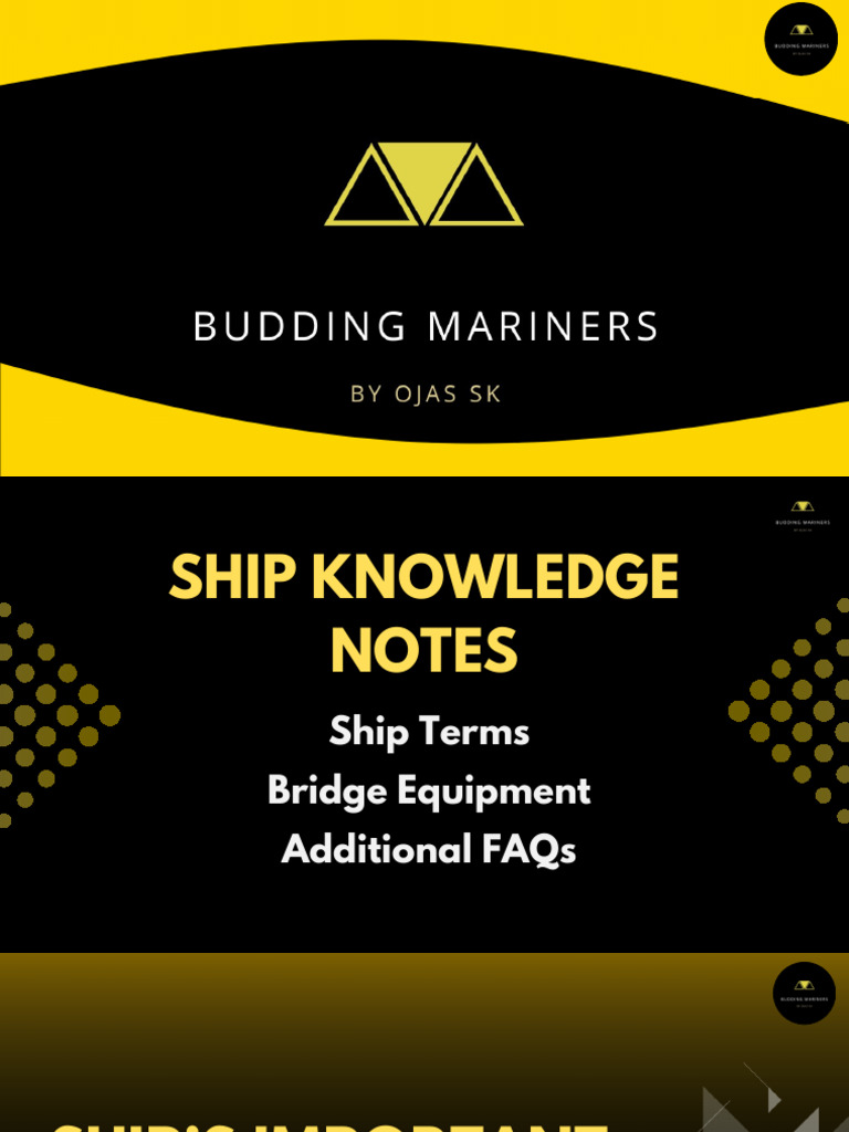 BM Ship Knowledge Notes - Eeacf939 39d4 4f7c 9b56 5ed8c1042d75 | PDF