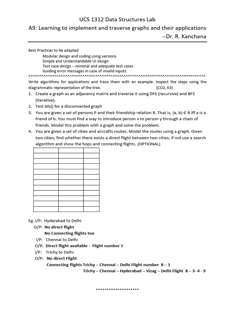 A9 GraphTraversal | PDF