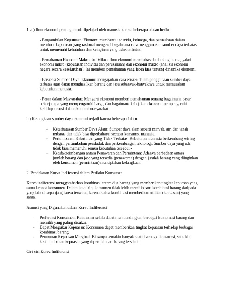 Tugas 1 Pengantar Mikro | PDF