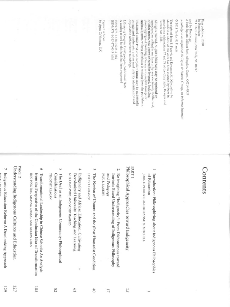 Introduction To Indigenous Philosophies | PDF