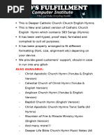 CAC Hymn Book: English Version PDF | PDF | Religious Belief And Doctrine
