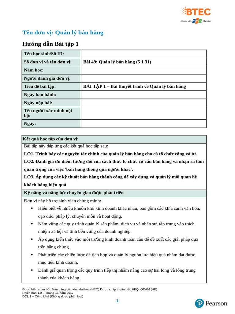 Unit 49 - 5131 - Assignment 1 Guide Update | PDF