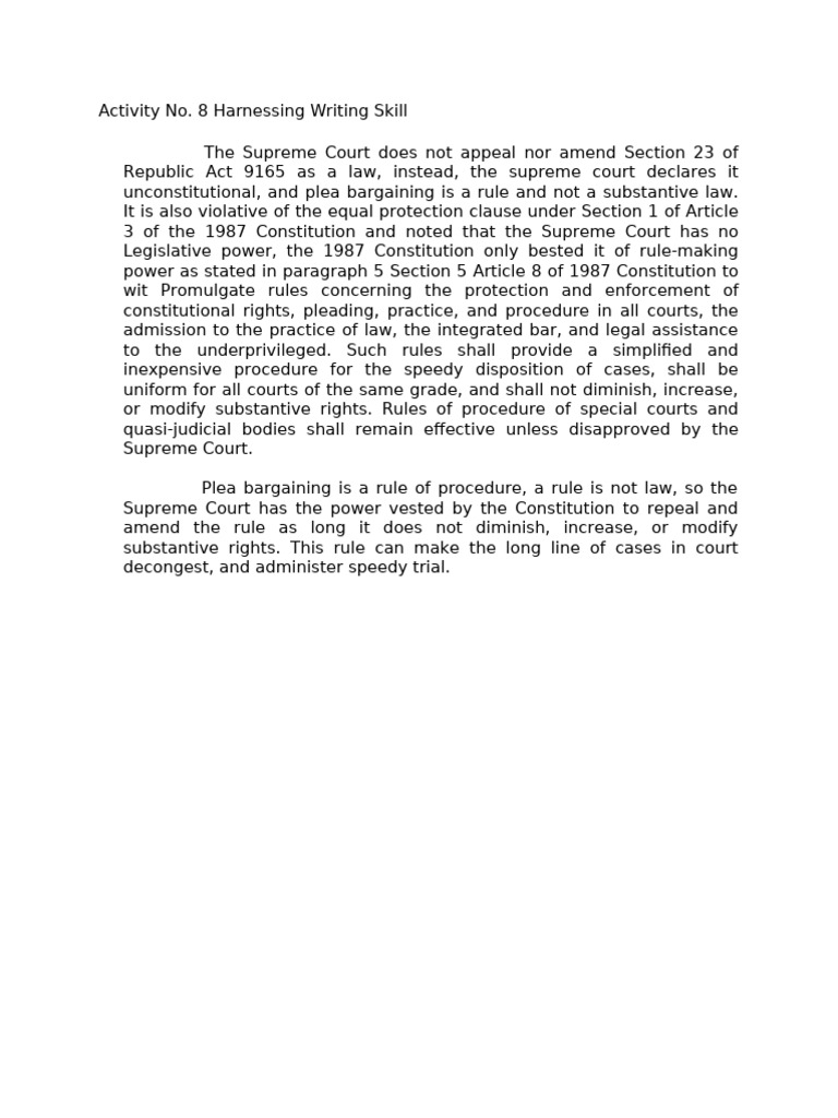 Activity No. 8 Harnessing Writing Skill | PDF