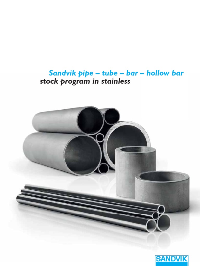 Sandvik Pipe - Tube - Bar - Hollow Bar: Stock Program in Stainless ...