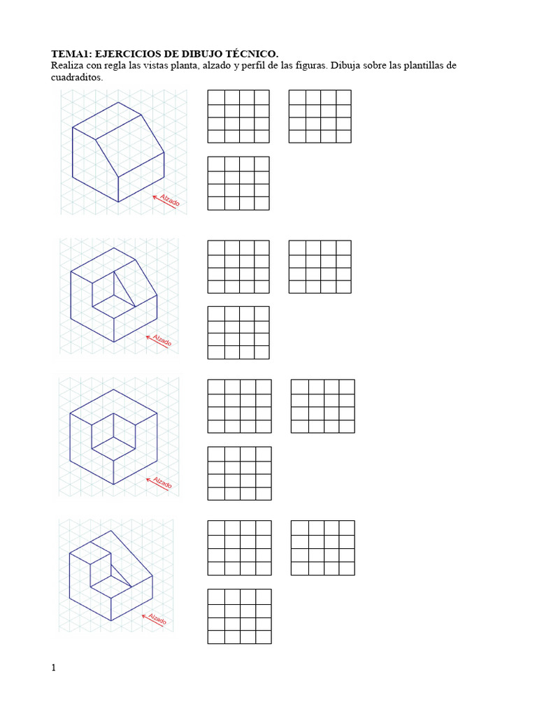 Ejercicios_de_dibujo_tecnico_22-23 | PDF