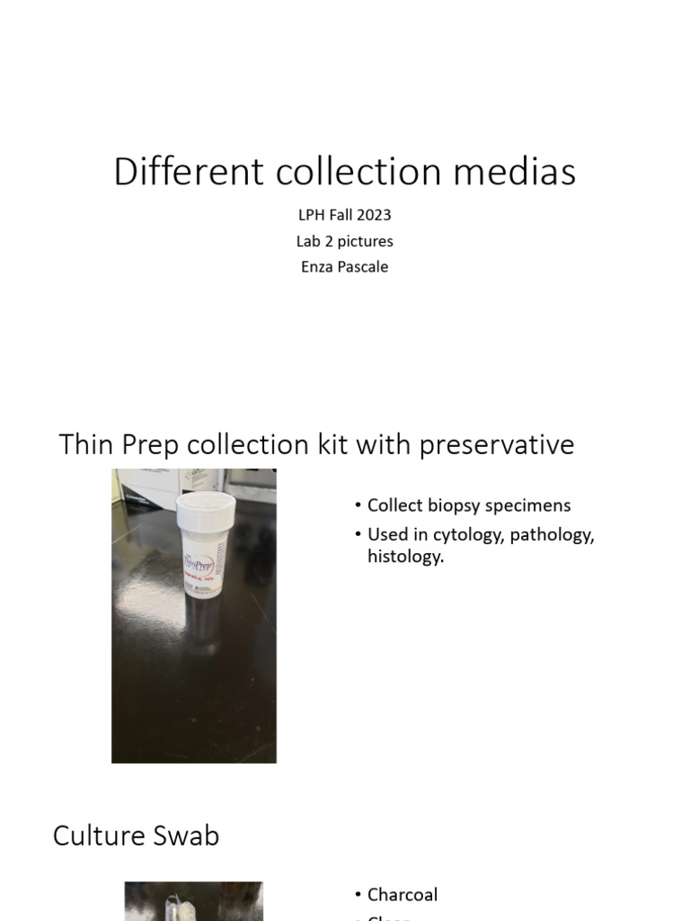 Collection/Transport Kits | PDF
