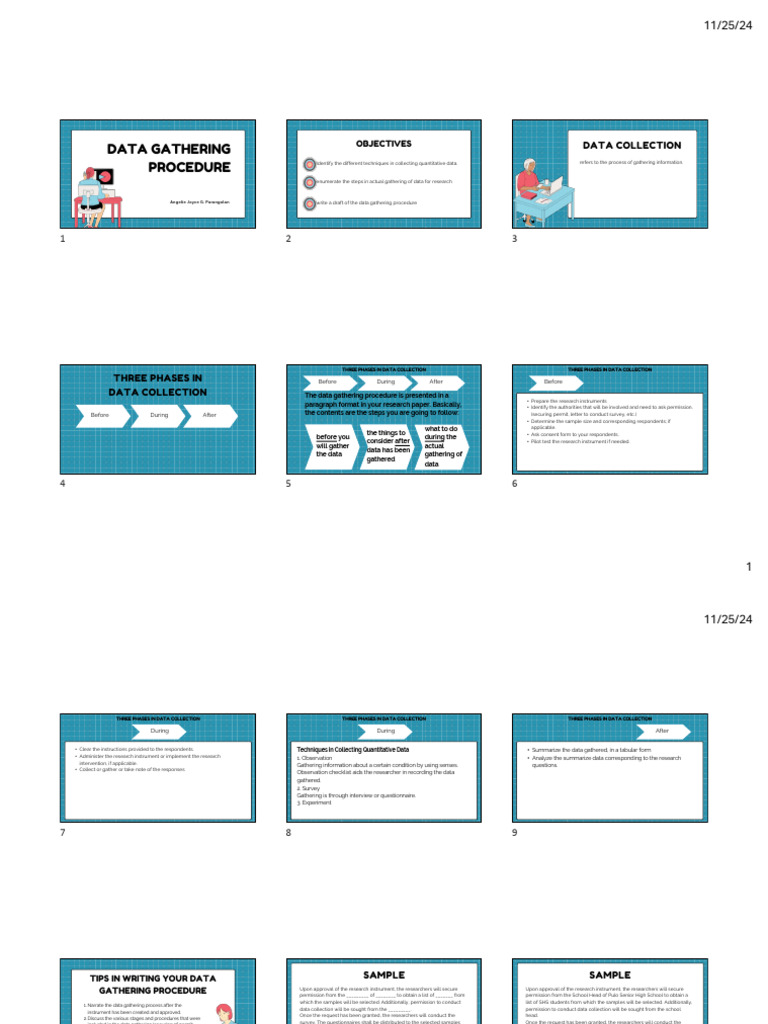 Data Gathering Procedure Handout | PDF | Data | Survey Methodology