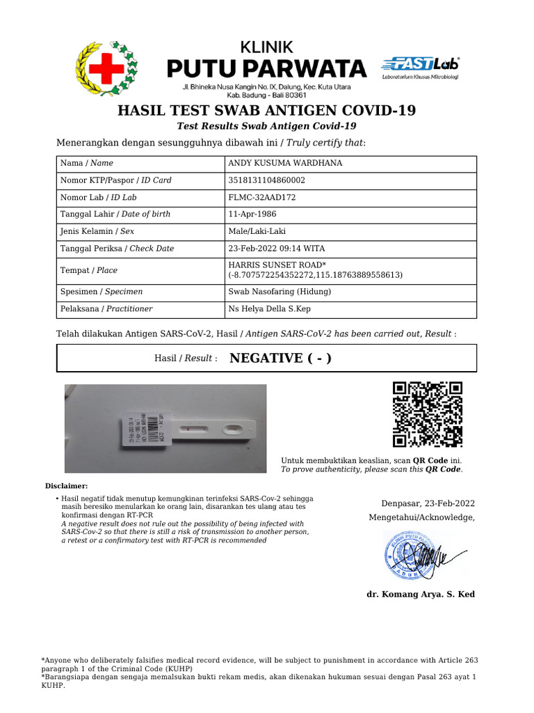 Hasil Lab SDR - ANDY KUSUMA WARDHANA | PDF