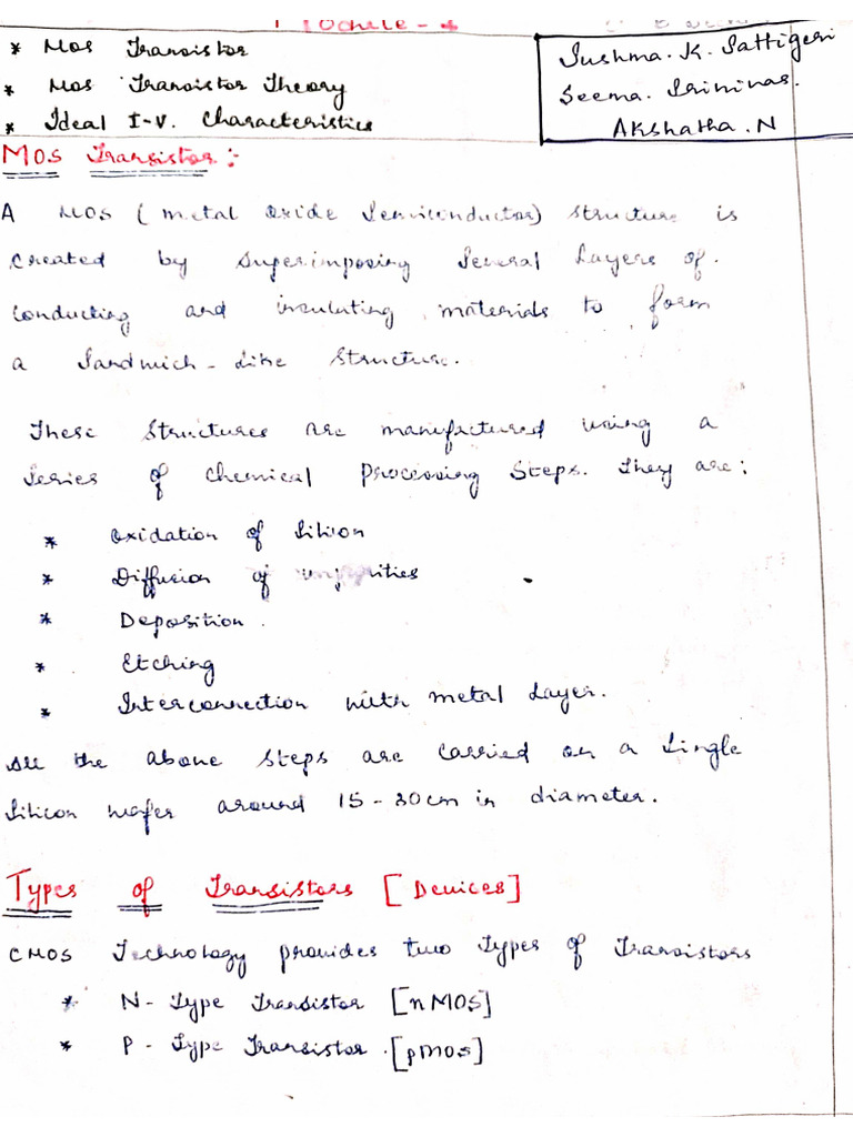 Vlsi Design Module 1 | PDF