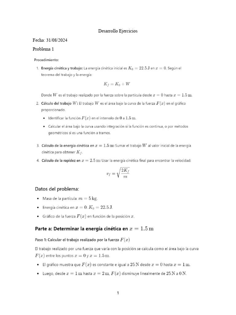 Desarrollo Ejercicios 31-08-2024 | PDF