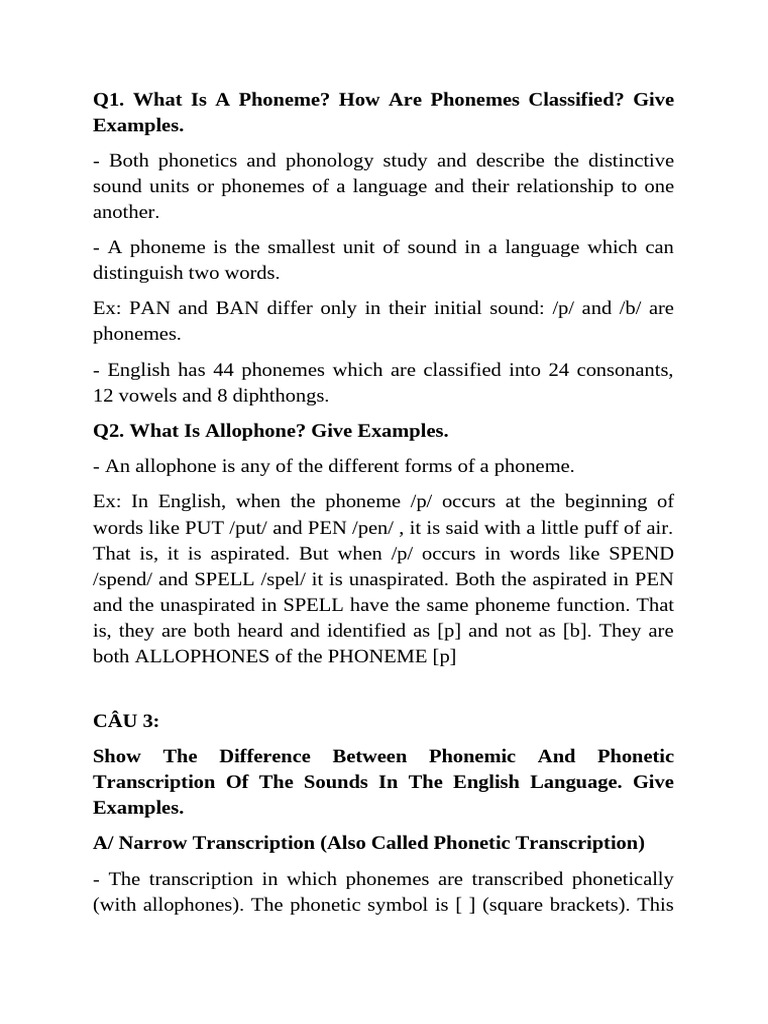 Phonetics & Phonology Basics | PDF | Phoneme | Stress (Linguistics)