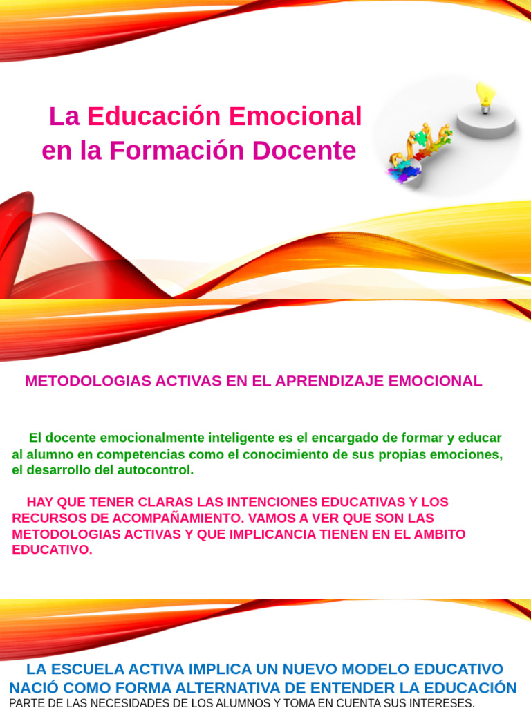 12agosto Power Espec Educ Emoc en La Form | PDF | Aprendizaje | Maestros