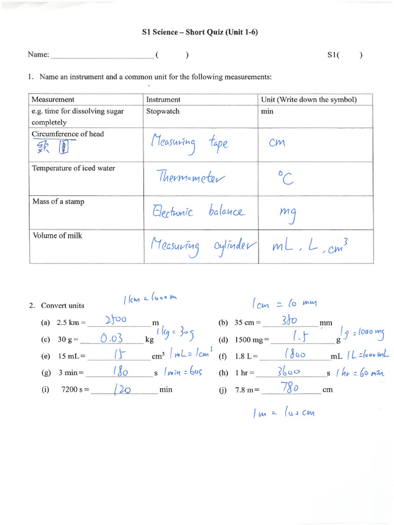 Quiz 1-6 Answer | PDF