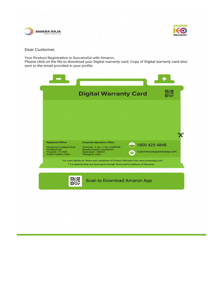 Warranty Card | PDF