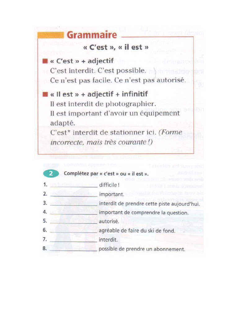 C'est il est | PDF