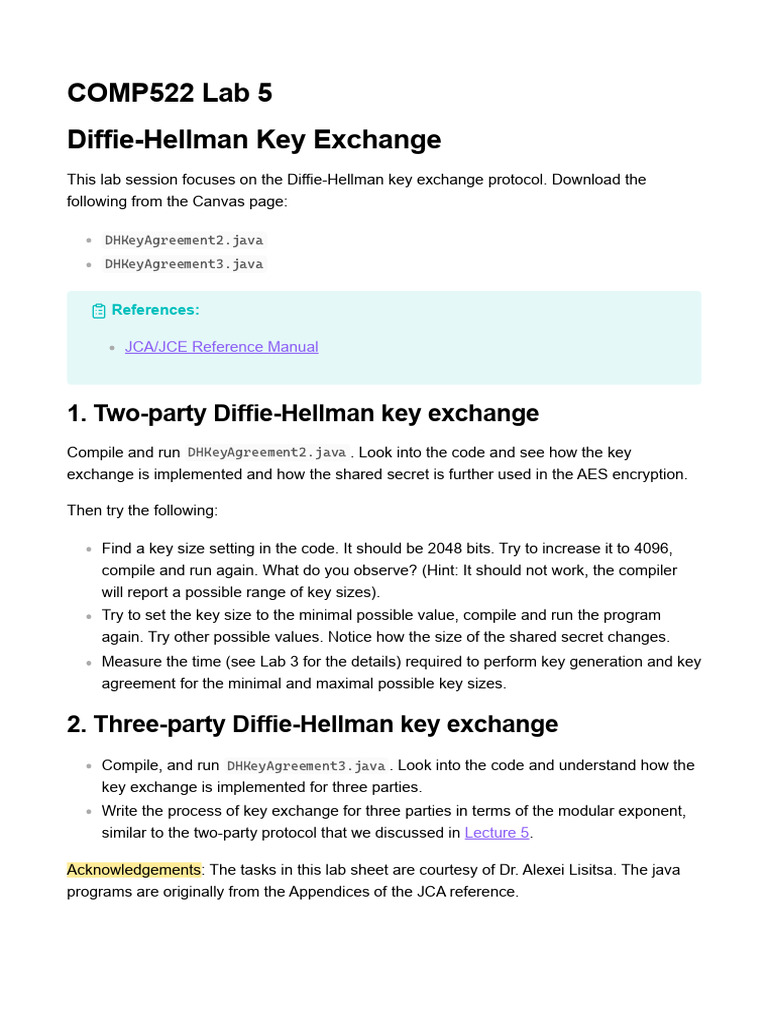 COMP522 Lab 5 24 | PDF
