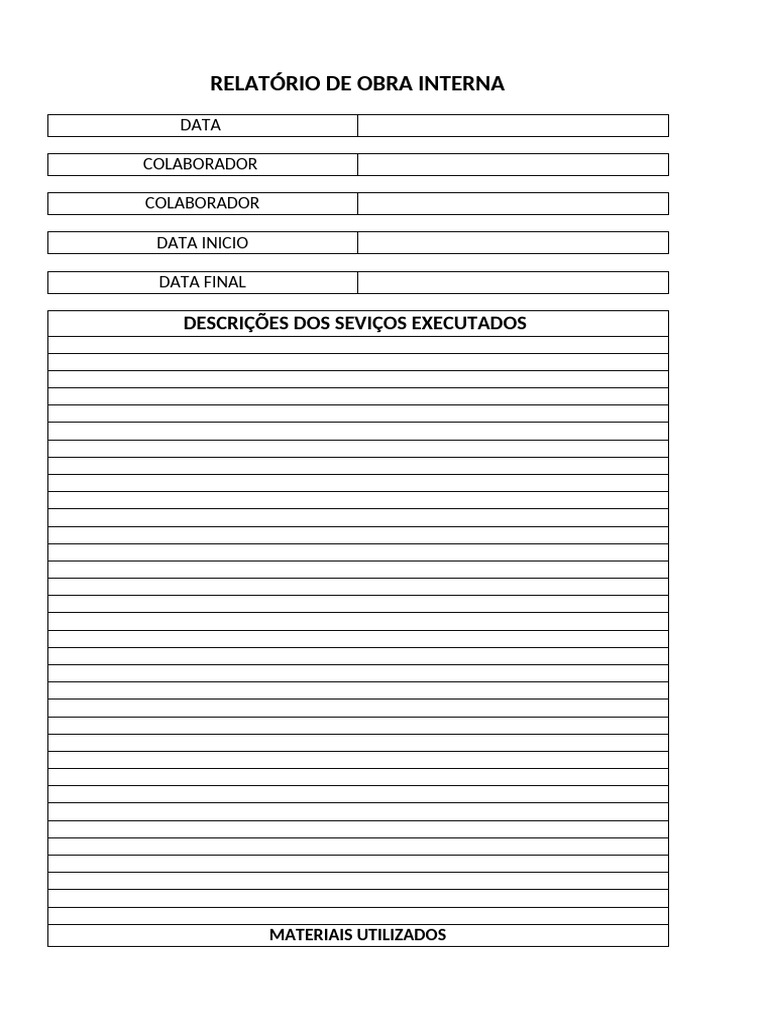 RELATÓRIO DIARIO | PDF