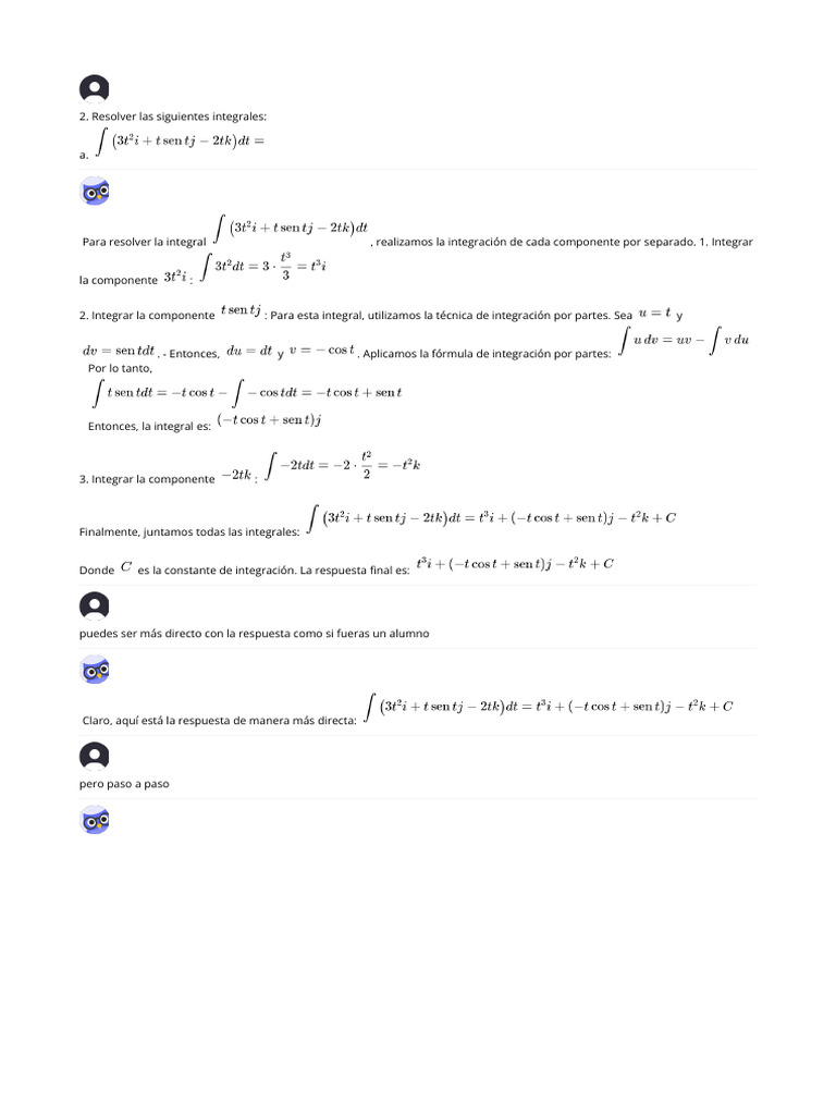 Resolución de Integrales Paso a Paso | PDF