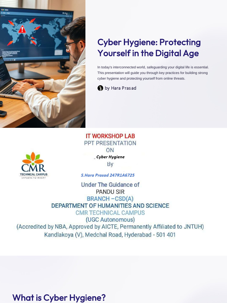 ITWS - Cyber Hygiene Protecting Yourself in The Digital Age | PDF ...