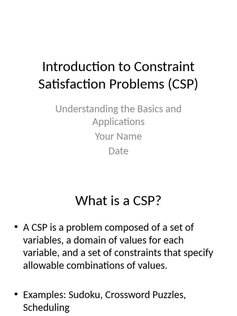 CSP Presentation N Queens | PDF | Theoretical Computer Science | Algorithms And Data Structures