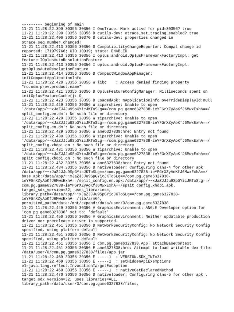 Com - Pg.game6327838 Logcat | PDF | Software Engineering | Operating System Technology
