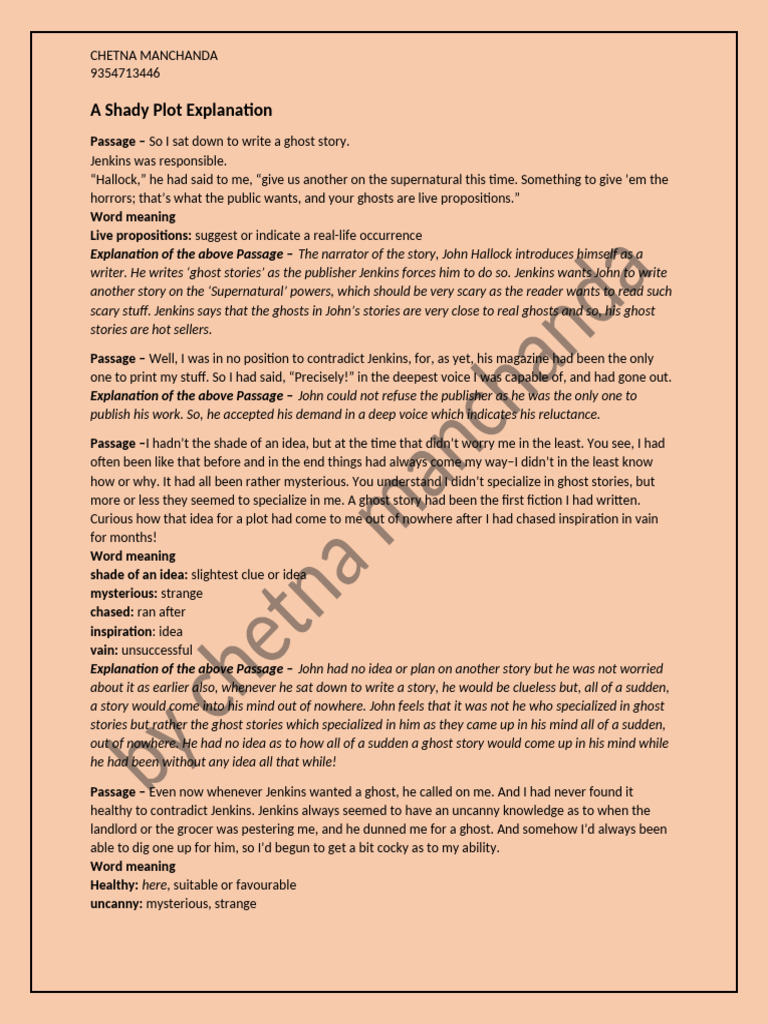 A Shady Plot comm eng | PDF | Ghosts