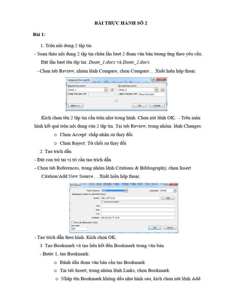 Huong Dan Bai Thuc Hanh So 02 | PDF