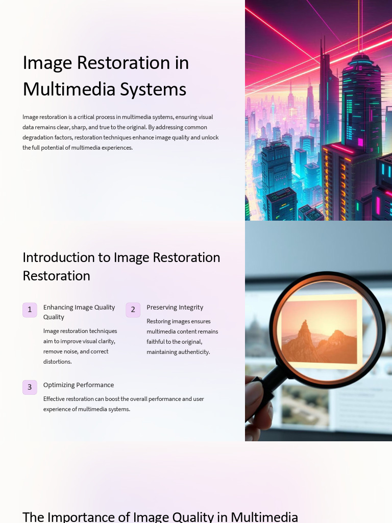 Image-Restoration-in-Multimedia-Systems | PDF | Deep Learning | Computer Graphics