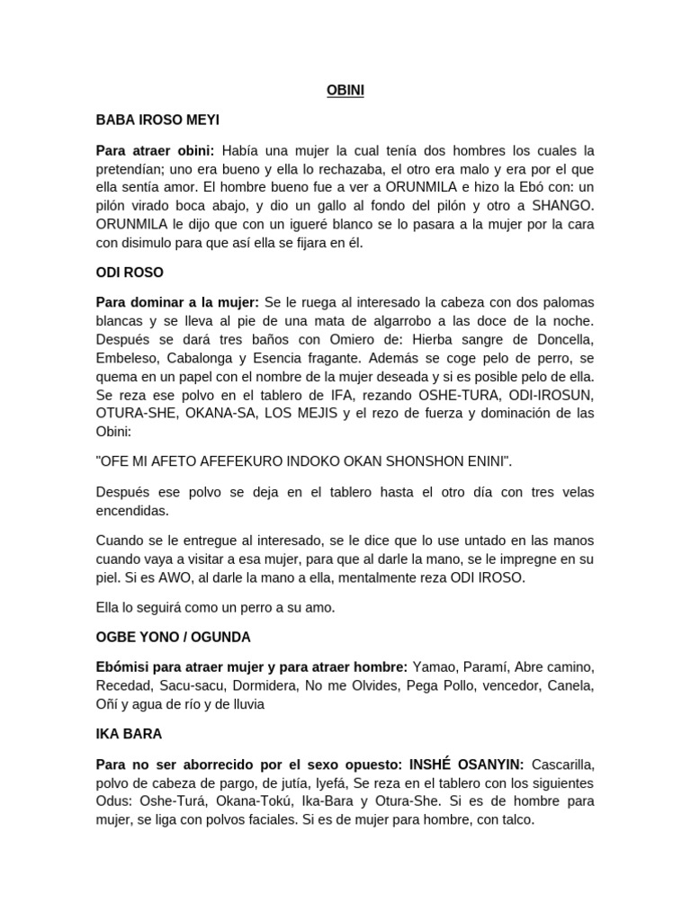 OBINI - OFIKALE - PERFUMES | PDF | Pollo